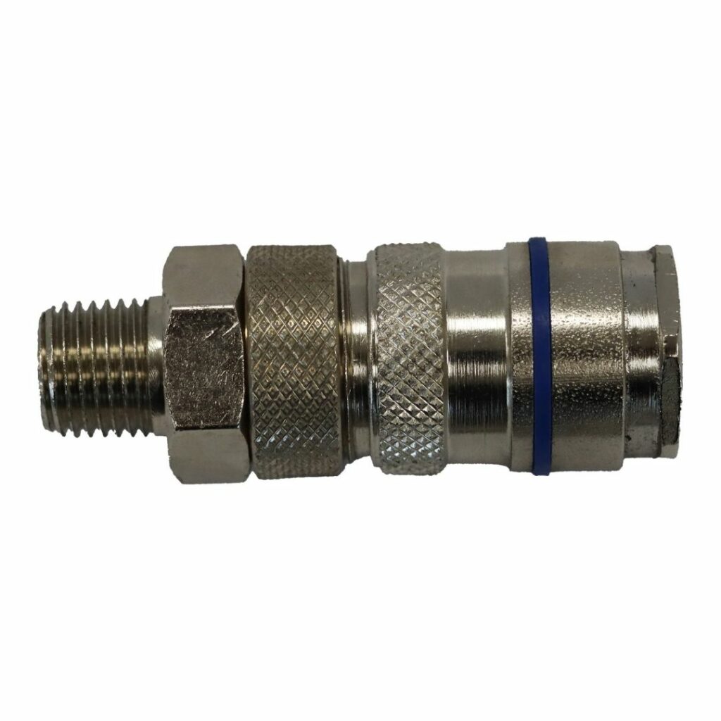 Series 25 Male Air Connector 1/4″ and Lock Ring - S1E